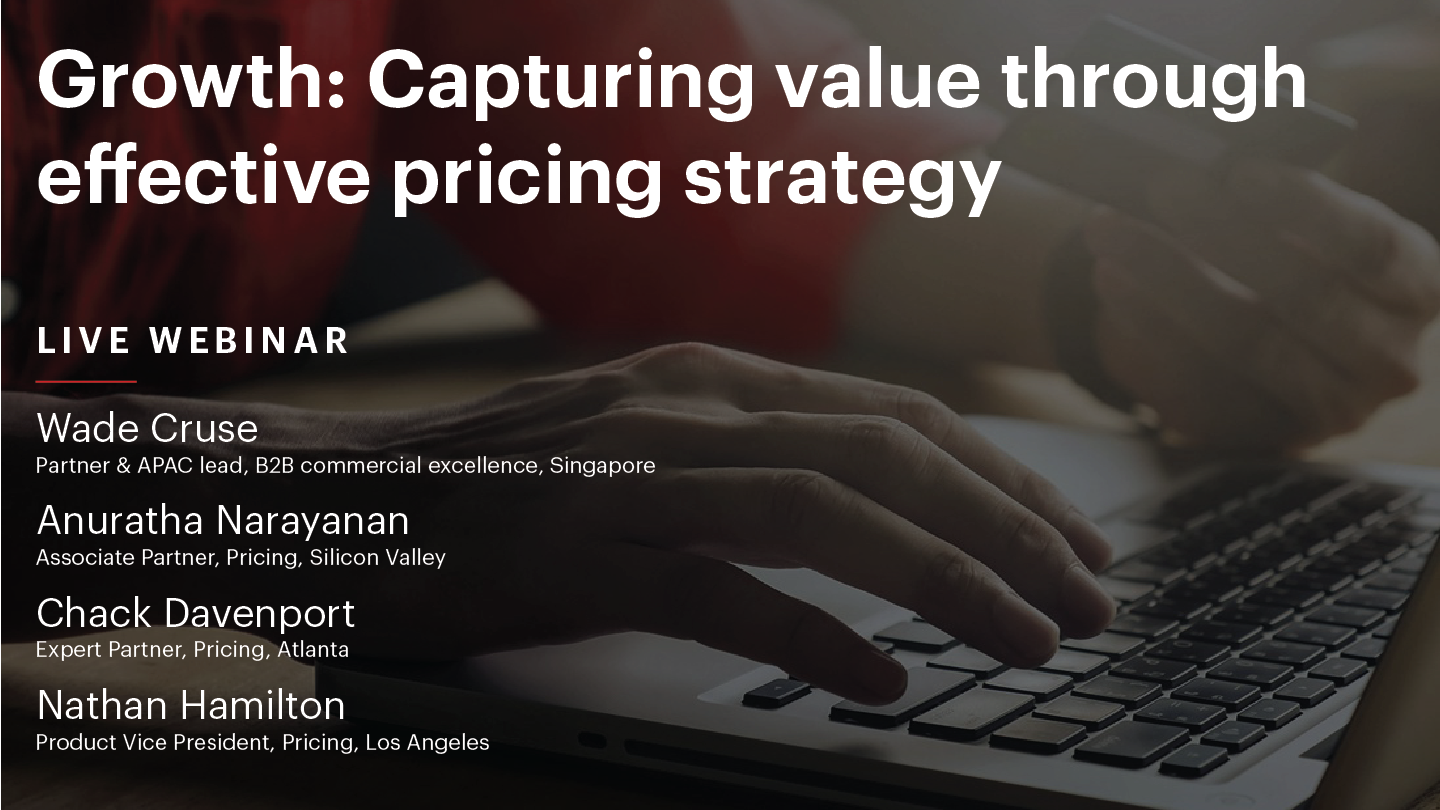 Capturing Value through Pricing | Bain & Company