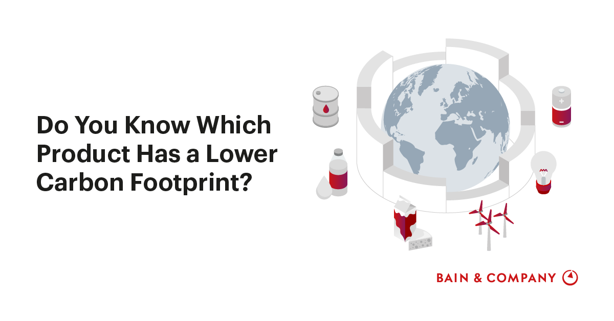 Do You Know Which Product Has a Lower Carbon Footprint? | Bain & Company