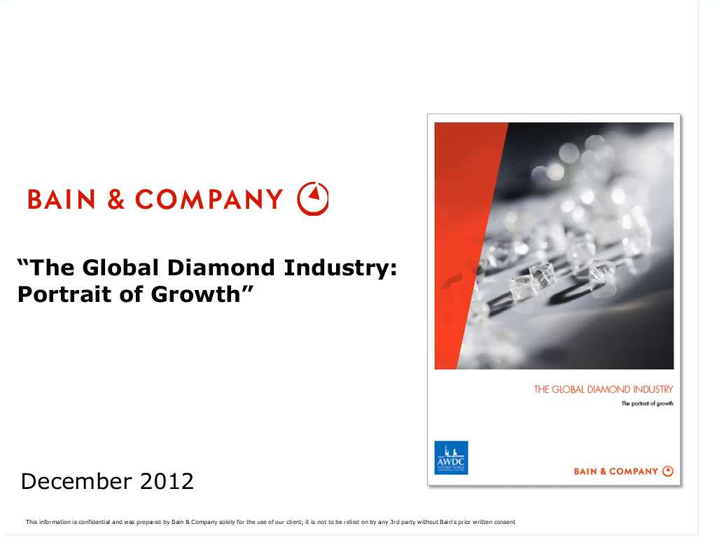 The Global Diamond Industry Study: Portrait of growth (webinar) | Bain ...