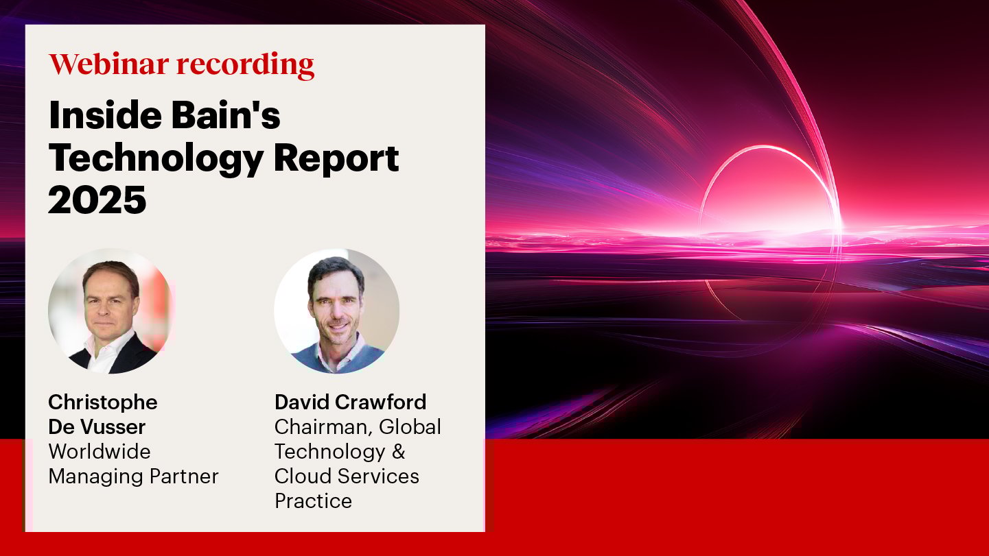 Inside Bain's 2025 Technology Report | Bain & Company