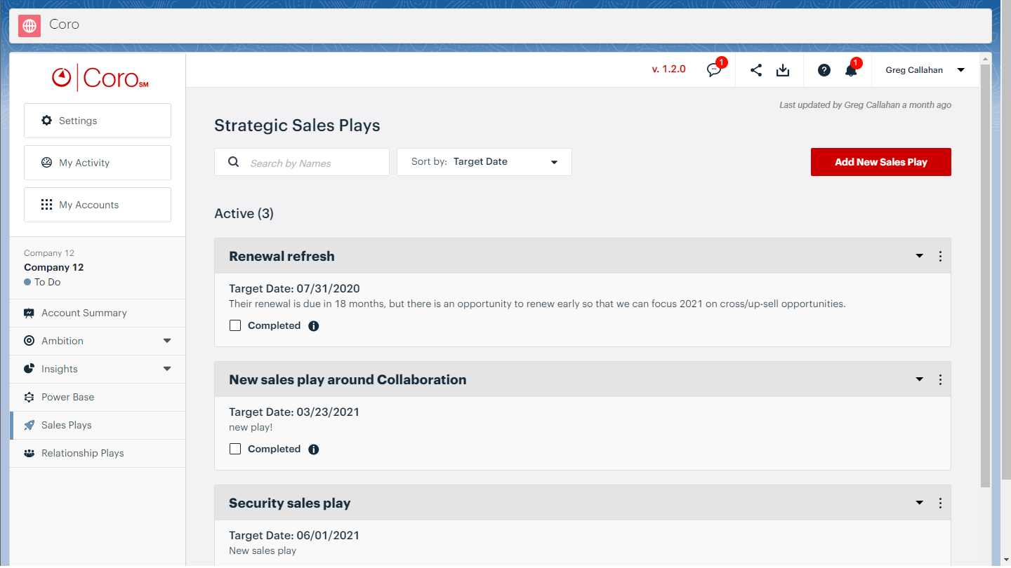 Coro - Account Management Tool | Bain & Company