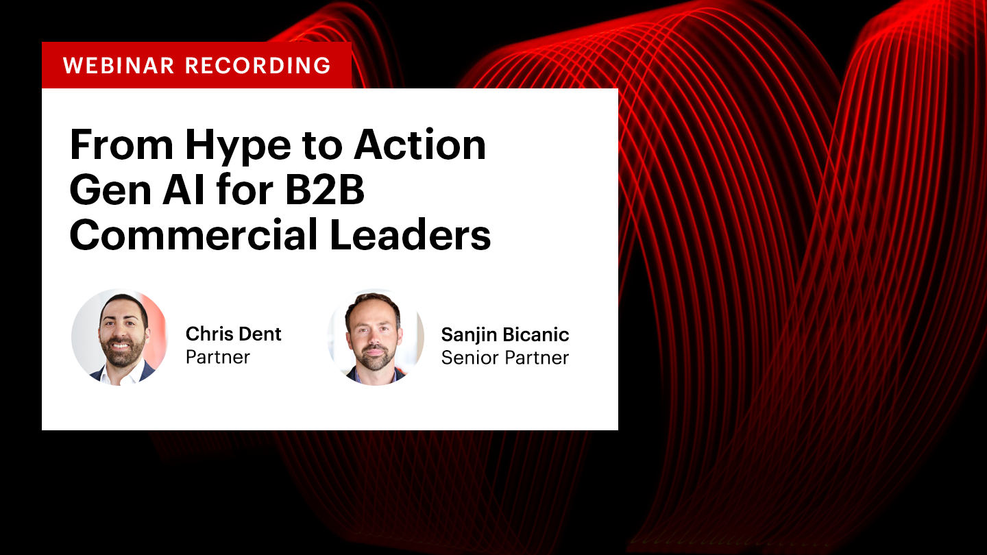 From Hype to Action: Generative AI for B2B Commercial Leaders | Bain ...