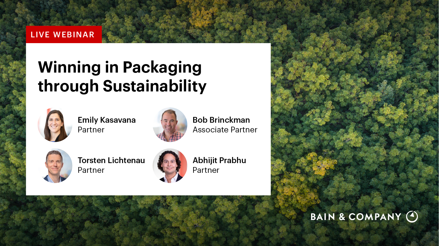 Winning in Packaging through Sustainability | Bain & Company