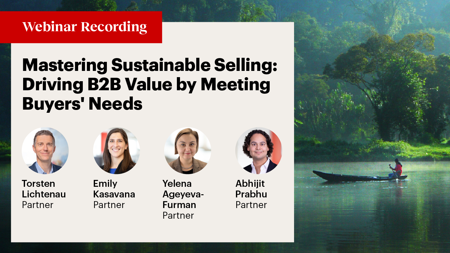 Mastering Sustainable Selling: Creating B2B Value by Meeting Buyers ...