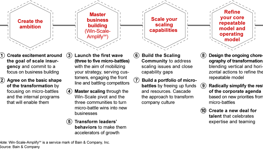 10 Steps to Scale Insurgency | Bain & Company
