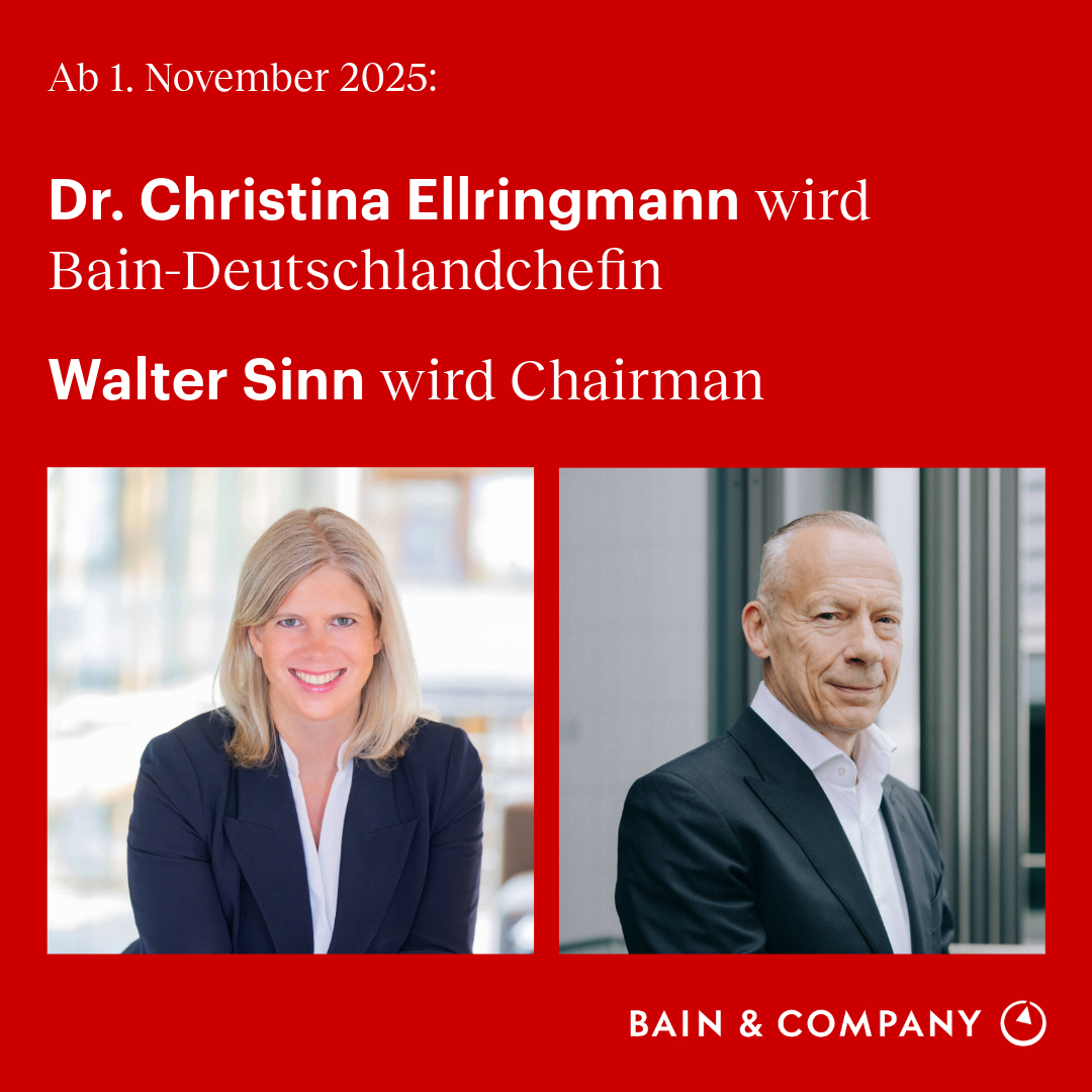 Führungswechsel bei Bain & Company | Bain & Company